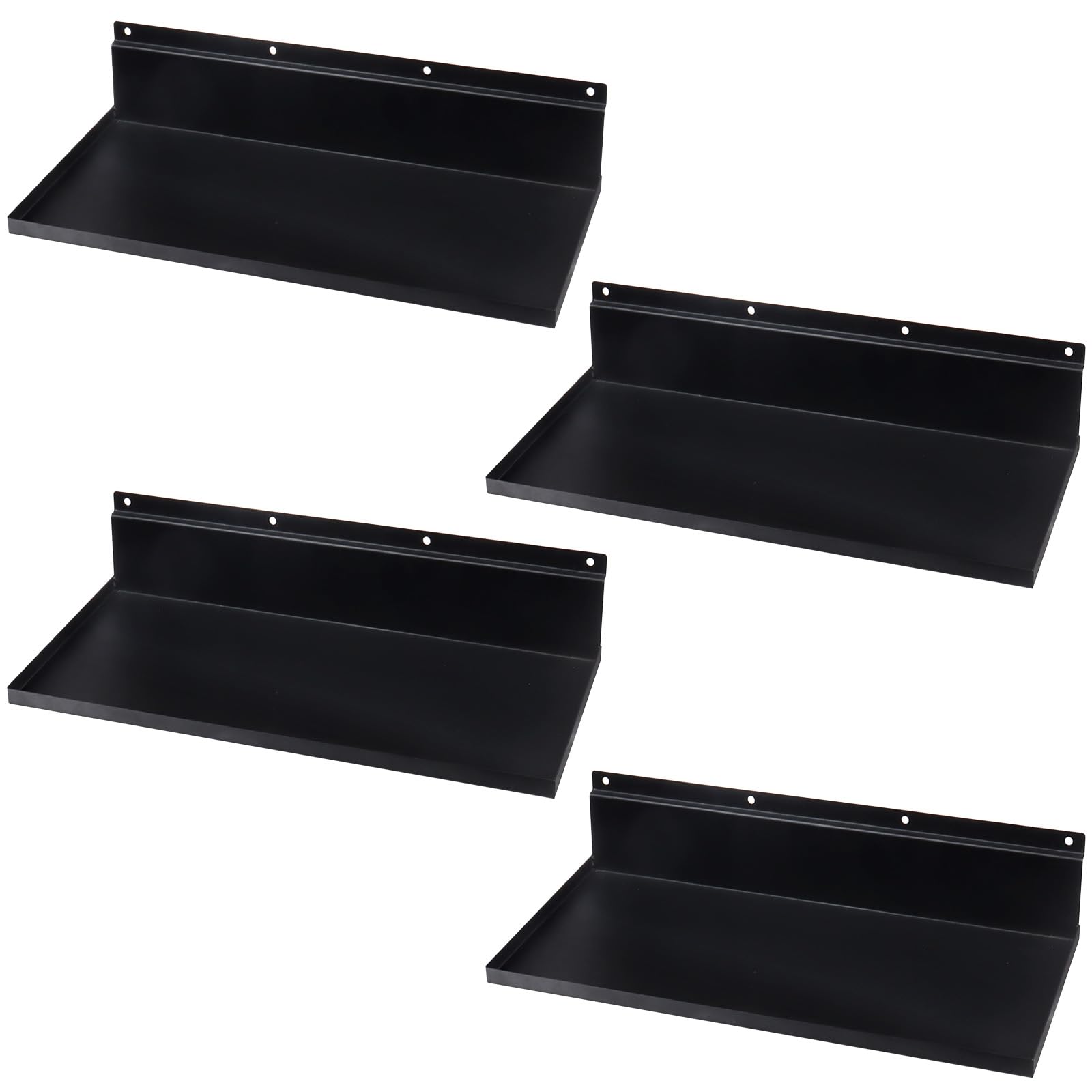 Amazon.com: Alffun Metal Slatwall Shelves, 4 Pack 17×8 Inch Slat Wall ...