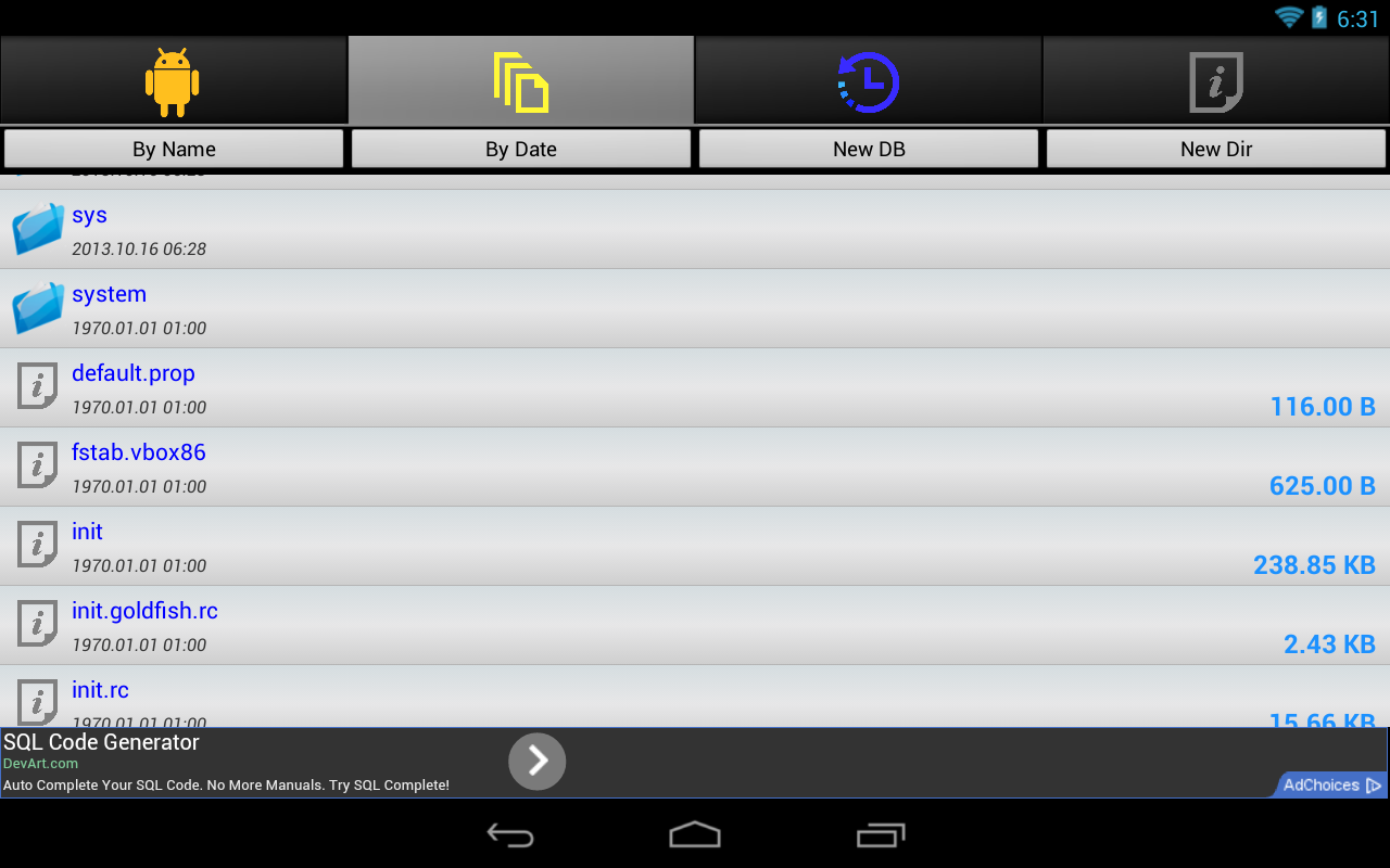 SQLite Admin - App on Amazon Appstore