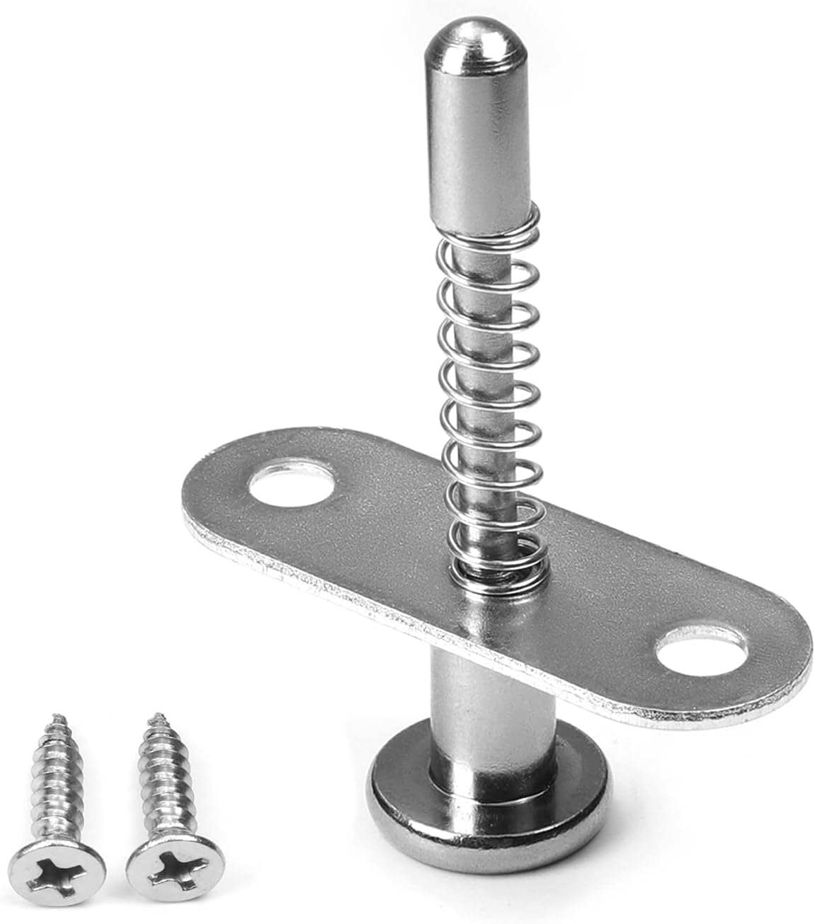 Juvielich Plunger Latches Spring-loaded Stainless Steel 0.24" Spring ...
