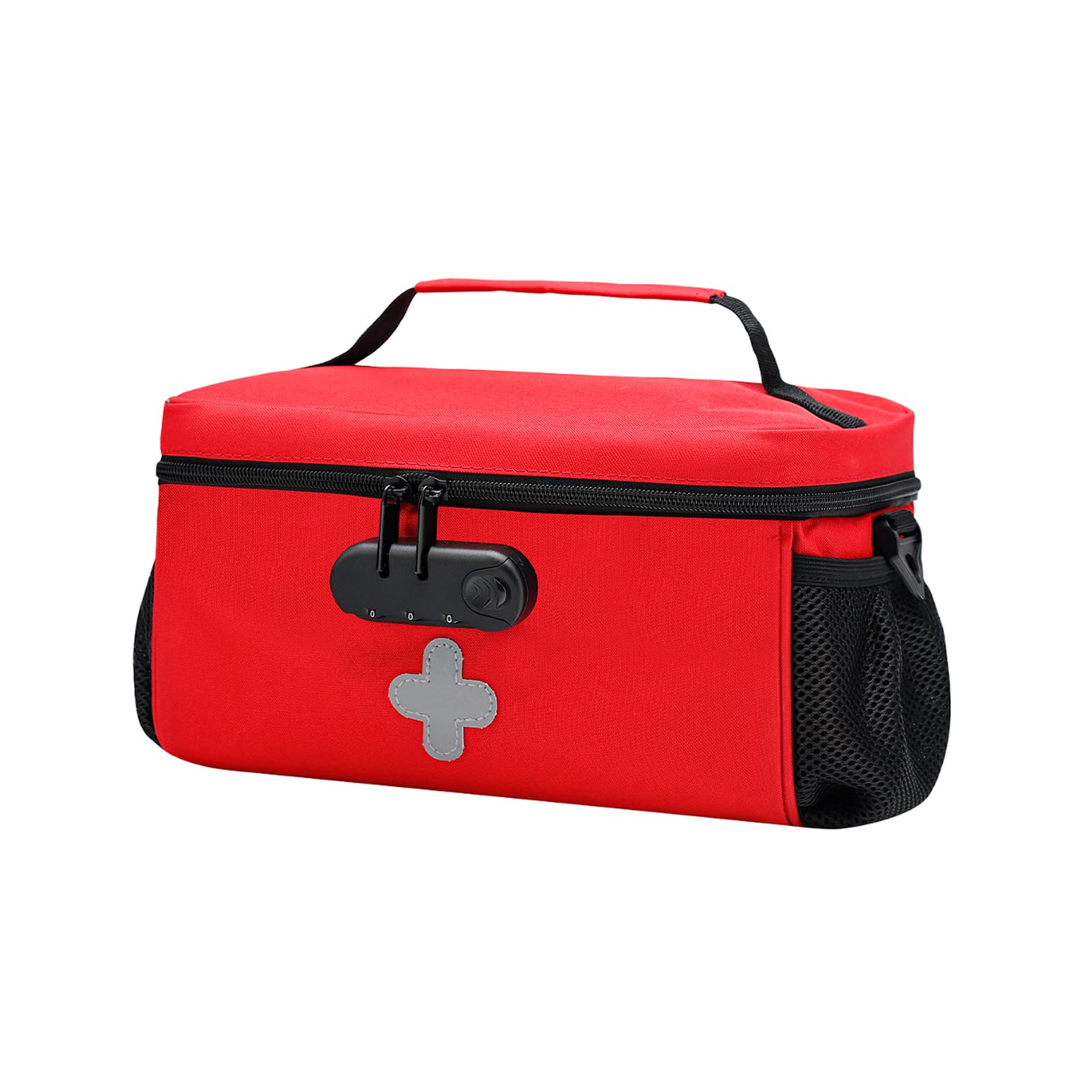 Pill Bottle Organizer Bag with Combination Lock, Lockable Medicine Bag ...