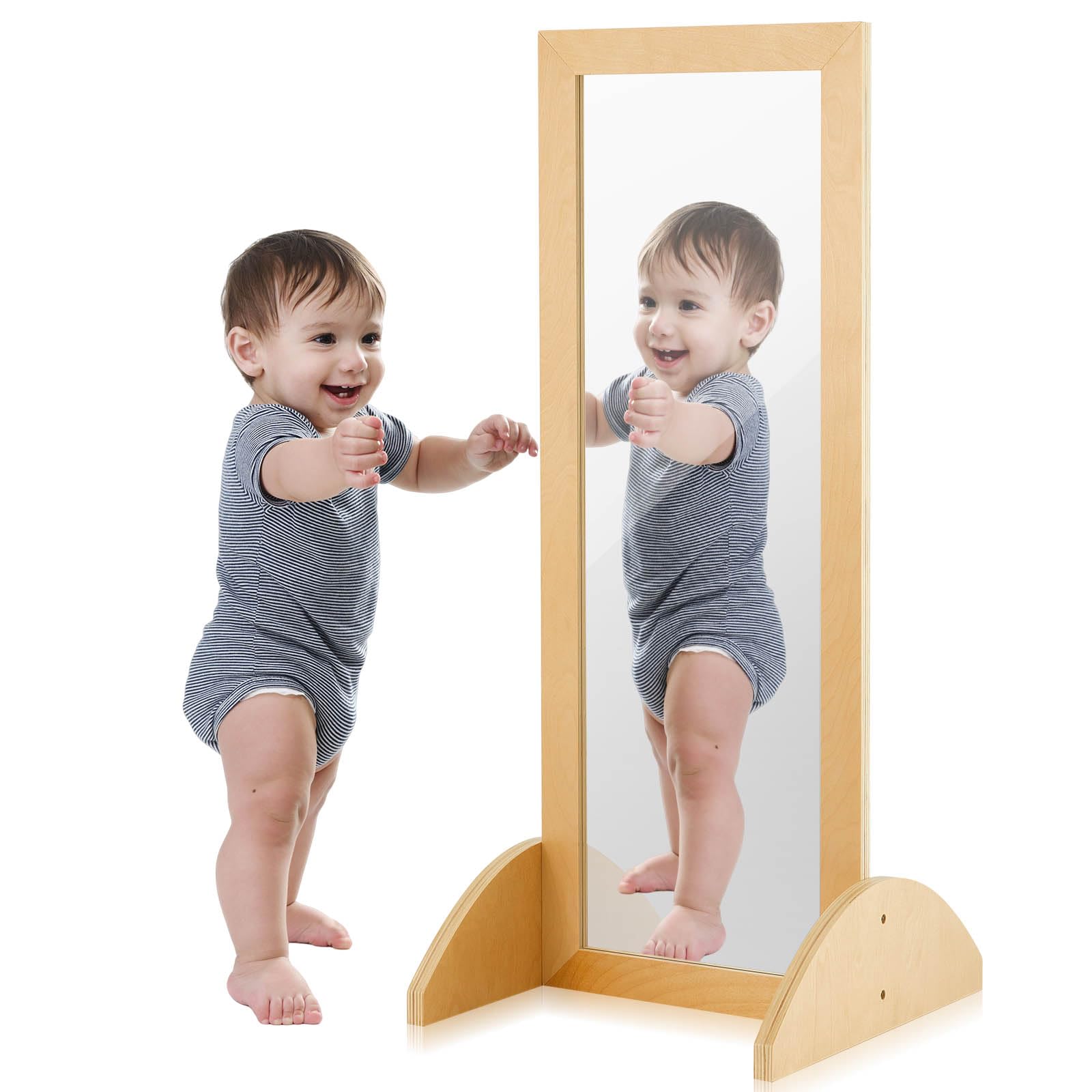 Amazon.com: Lineshading Toddler Single Sided Bi Directional Mirror 34.7 ...