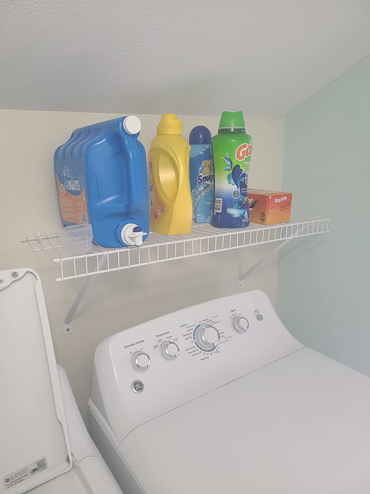 $5/mo - Finance Rubbermaid Linen Closet Shelf Kit, 3-Feet, White, Wire ...