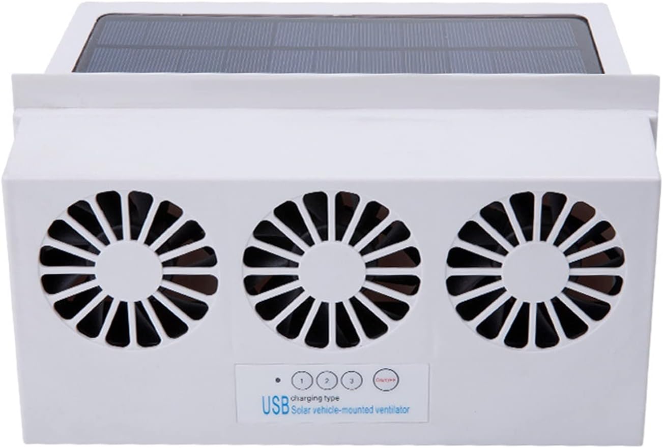Amazon.com: Electric Blower Solar Exhaust Fan Air Cycle Fan Car Fan ...