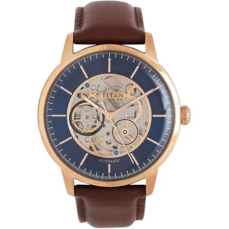 Titan Mens Leather Analogue Watch - WTT-90110WL02 (Multi-Colour_Free ...