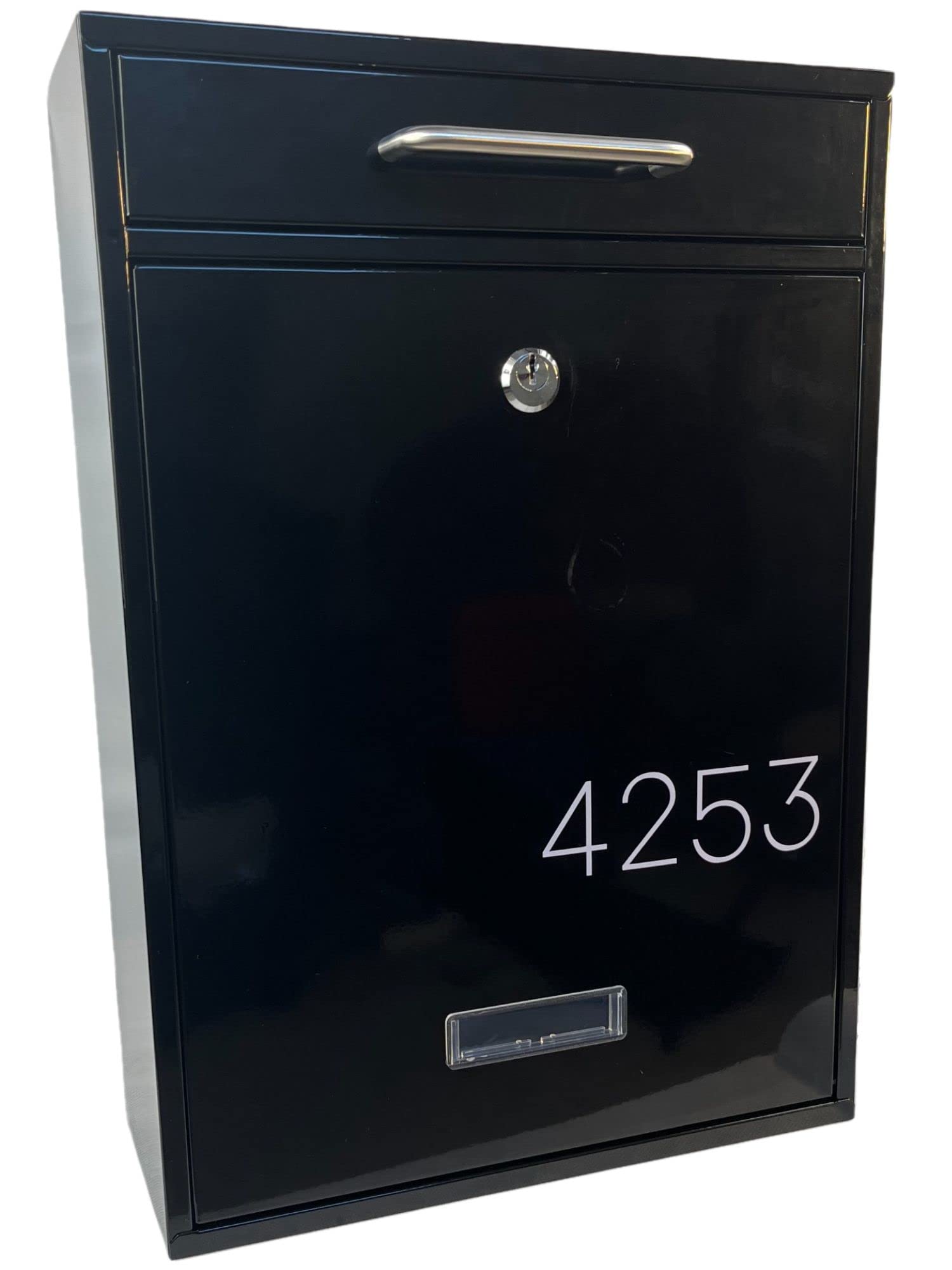 Buy Large Lockable Wall ed Mailbox with House Numbers Included! 4 ...