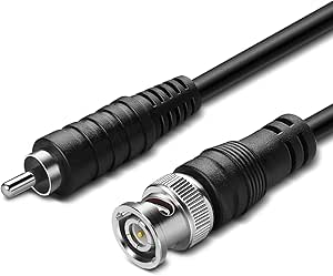 TNP BNC to RCA Adapter Cable (6FT) - BNC Male to RCA Male RG59U 75 ohm Coaxial Composite Video ...