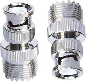 Amazon | TUOLNK BNC オス - UHF PL259 メス RF 同軸アダプタ SO239 M型 メス ジャック - BNC オス プラグ 同軸コネクタ 延長ケーブル用 2個 ...