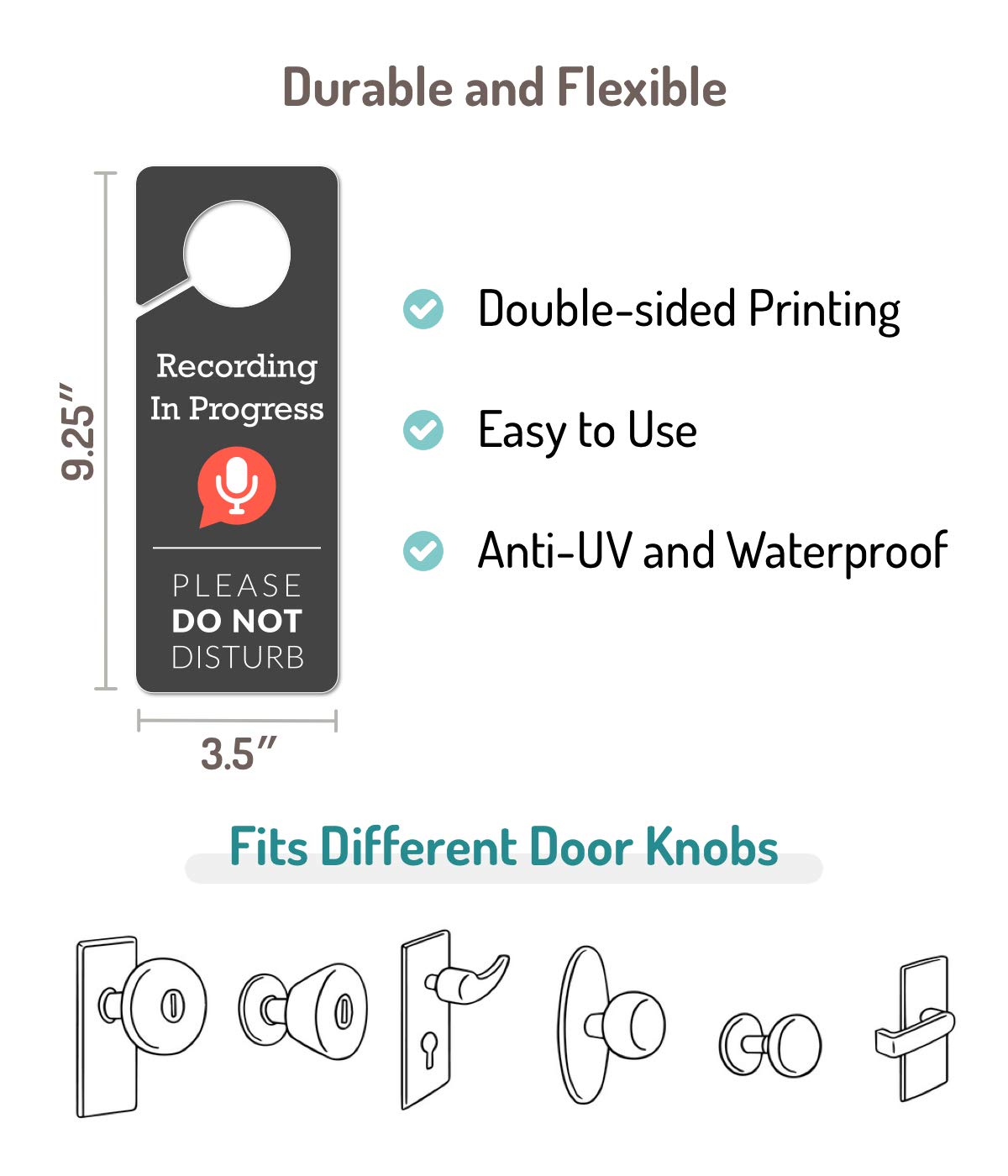 Snapklik.com : Do Not Disturb Door Hanger Sign