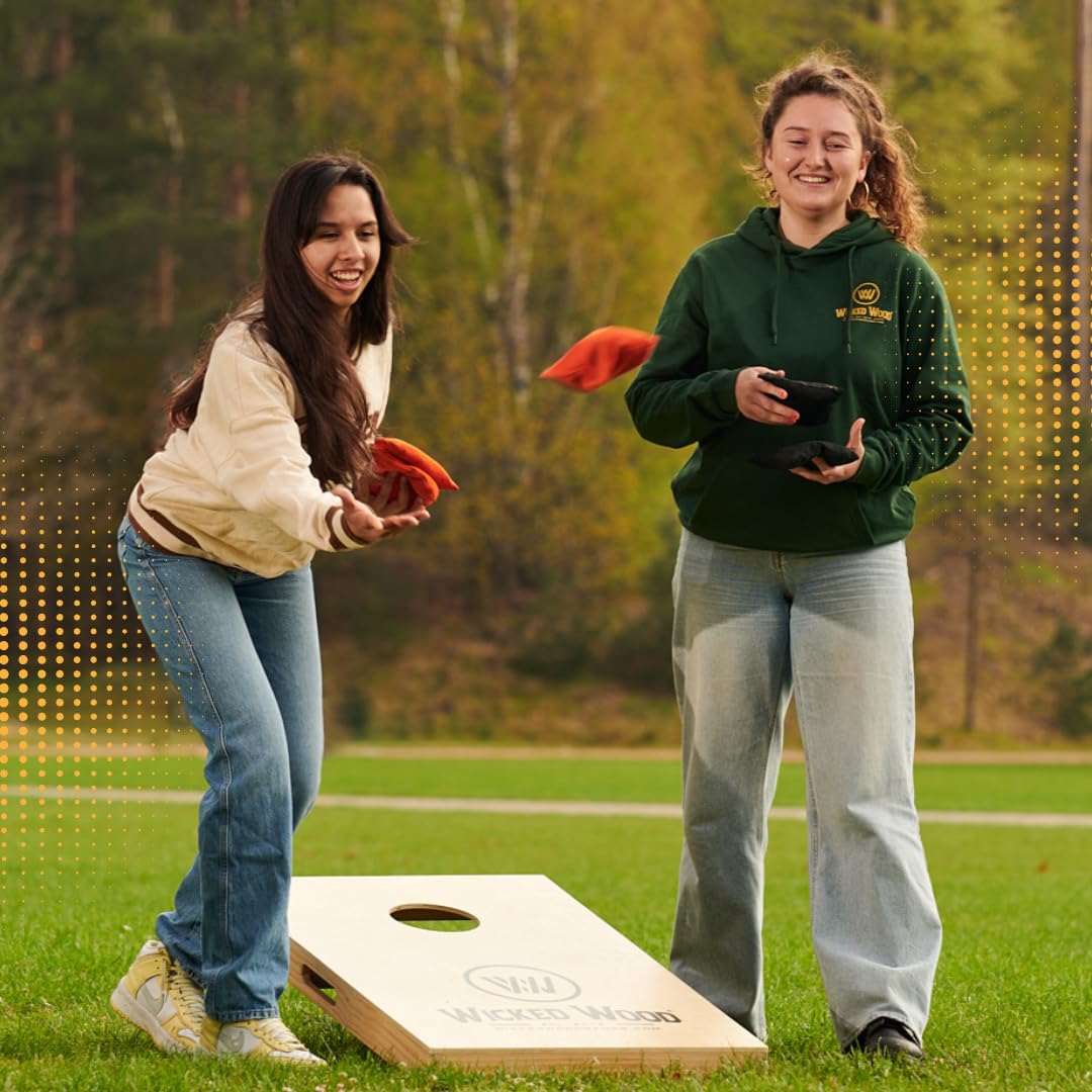 Bolsas De Cornhole De Madera - 2 X 4 Con Licencia Oficial ACL
