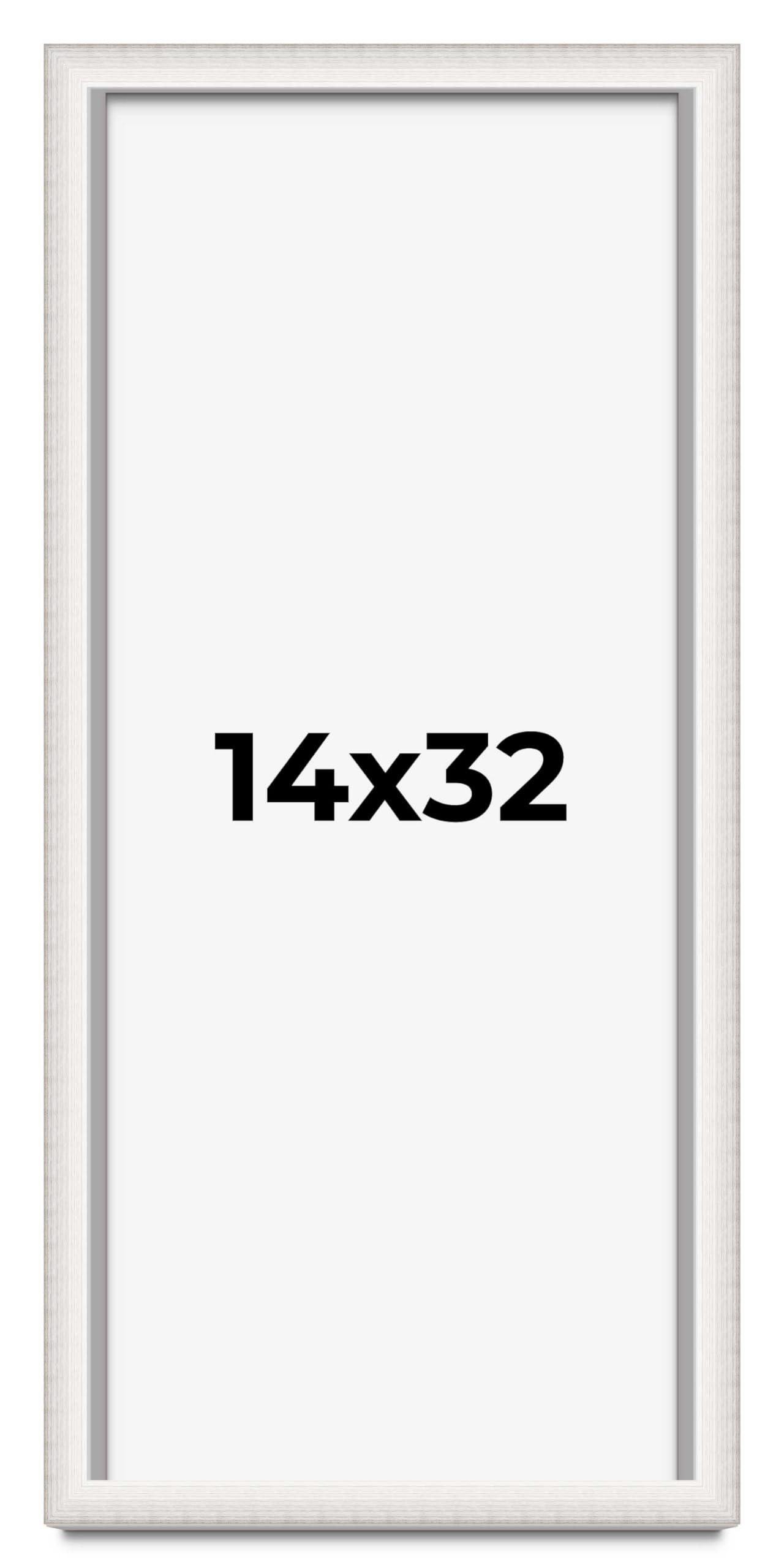 Amazon.com: 14x32 Shadow Box Silver Brushed Striped Display Frame | 1. ...