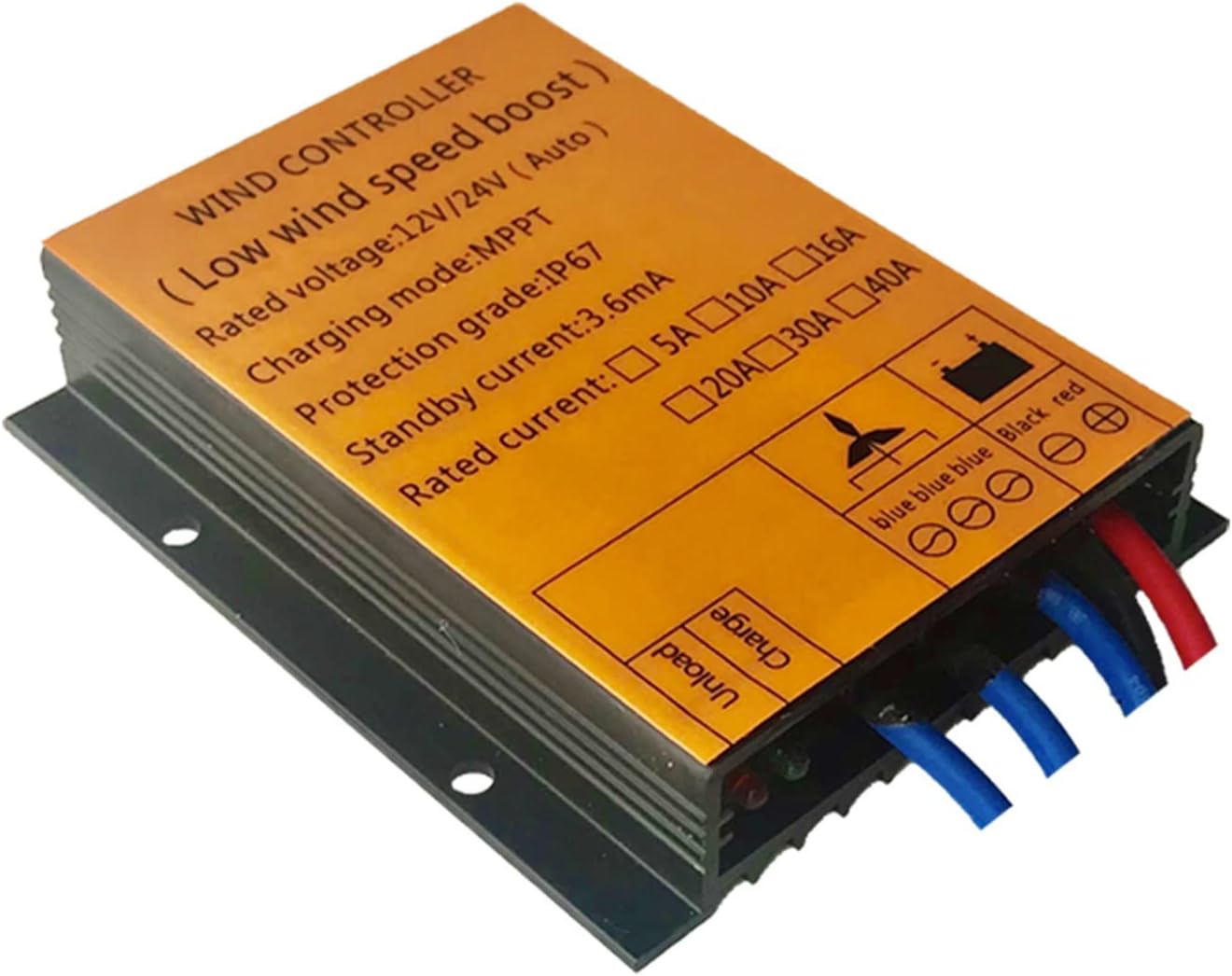 Amazon.com: OLONETO 100w - 1000W 40A 12V 24V 48V Low Wind Regulator ...