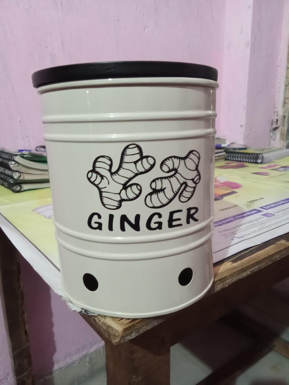 Mindful Craft Ginger Garlic Canisters. Beautiful Ginger Storage ...