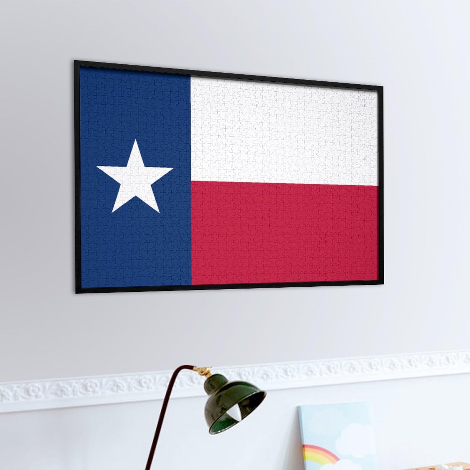 Texas Flag Puzzle Texas State Flag Map Smile With Love" Art Board