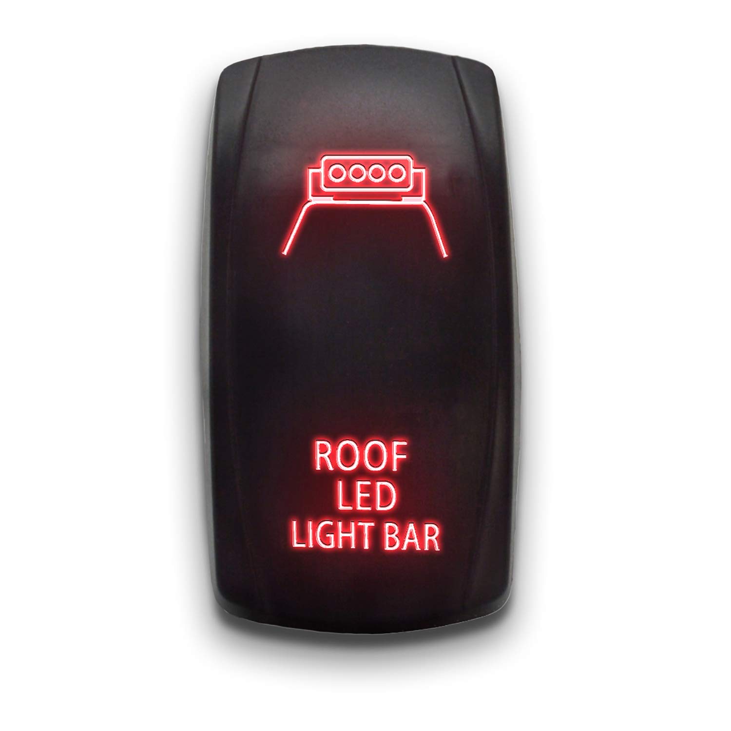 Snapklik.com : ROOF LED Light BAR - Red - STARK 5-PIN Laser Etched LED ...