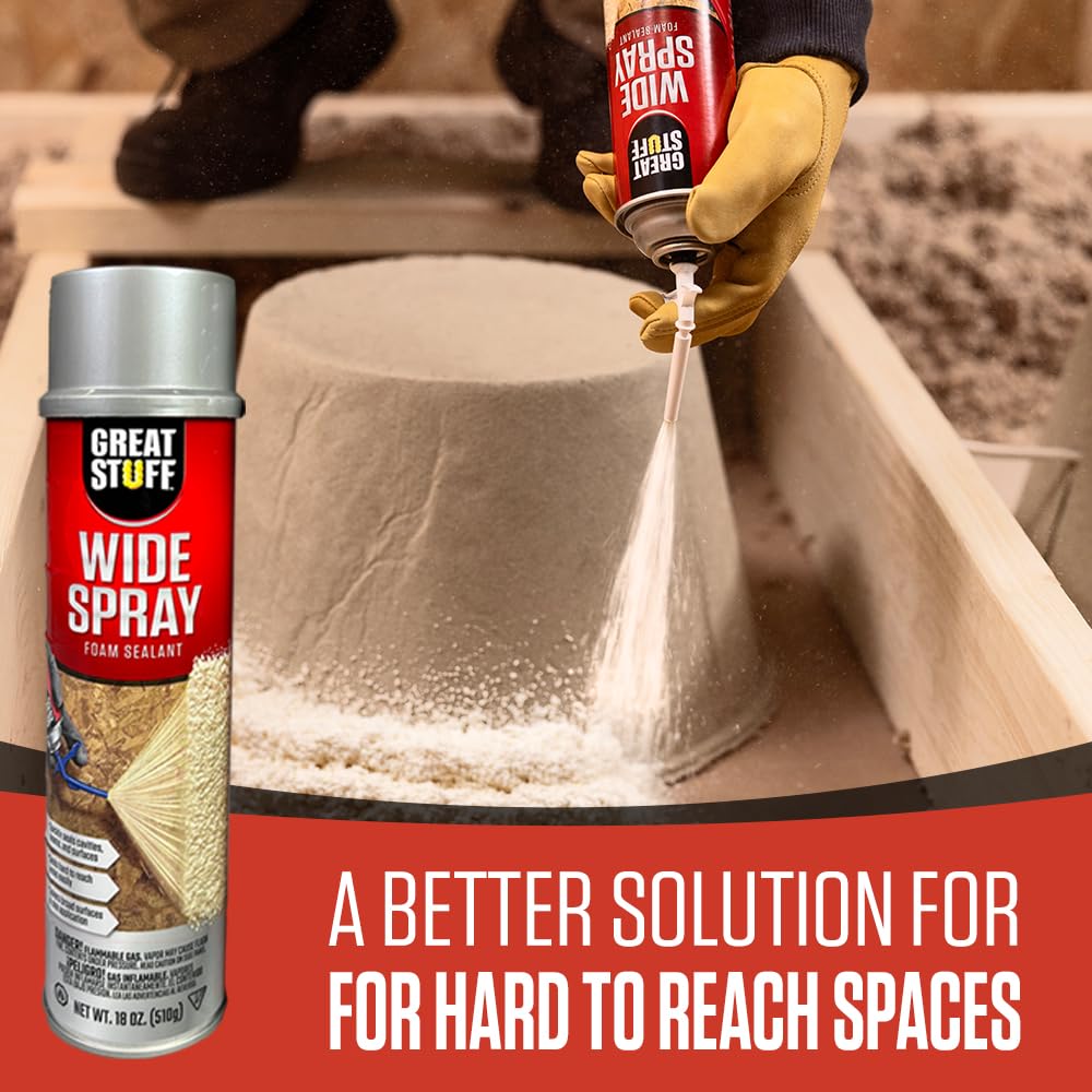Snapklik.com : Great Stuff Wide Spray Foam Insulation Kit Closed Cell ...