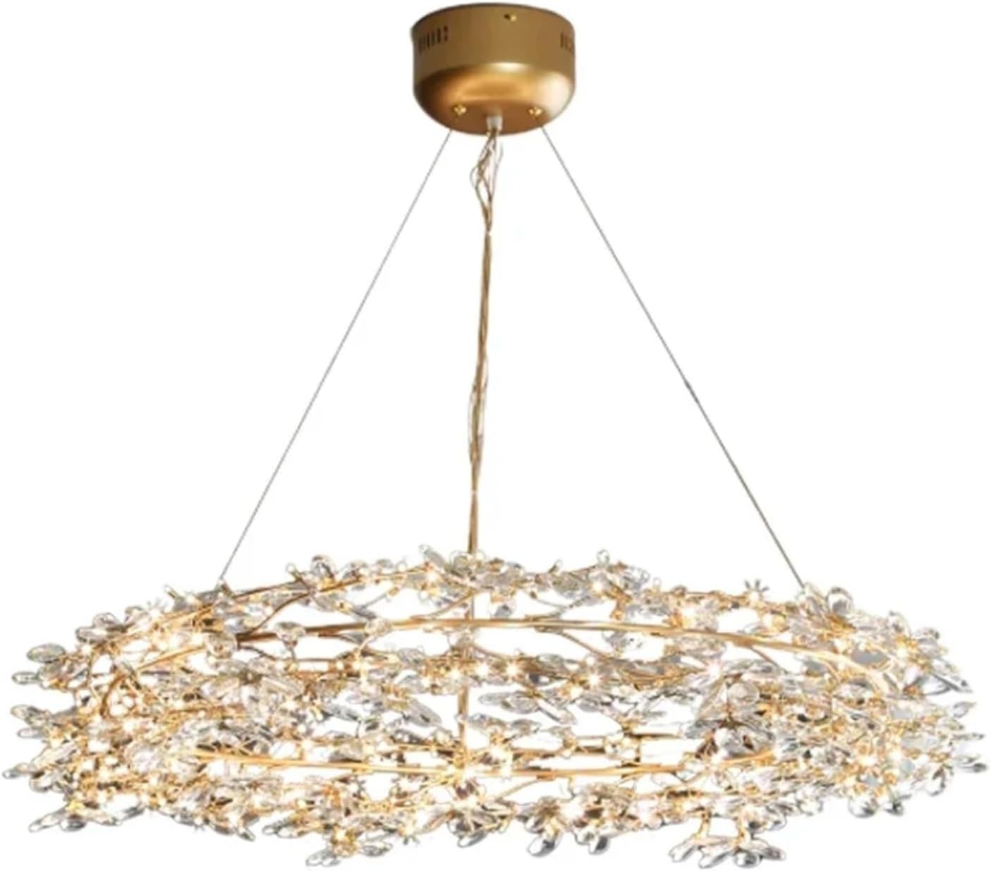 American Led Crystal Ceiling Chandeliers Firefly Pendant Lamps Lustre ...