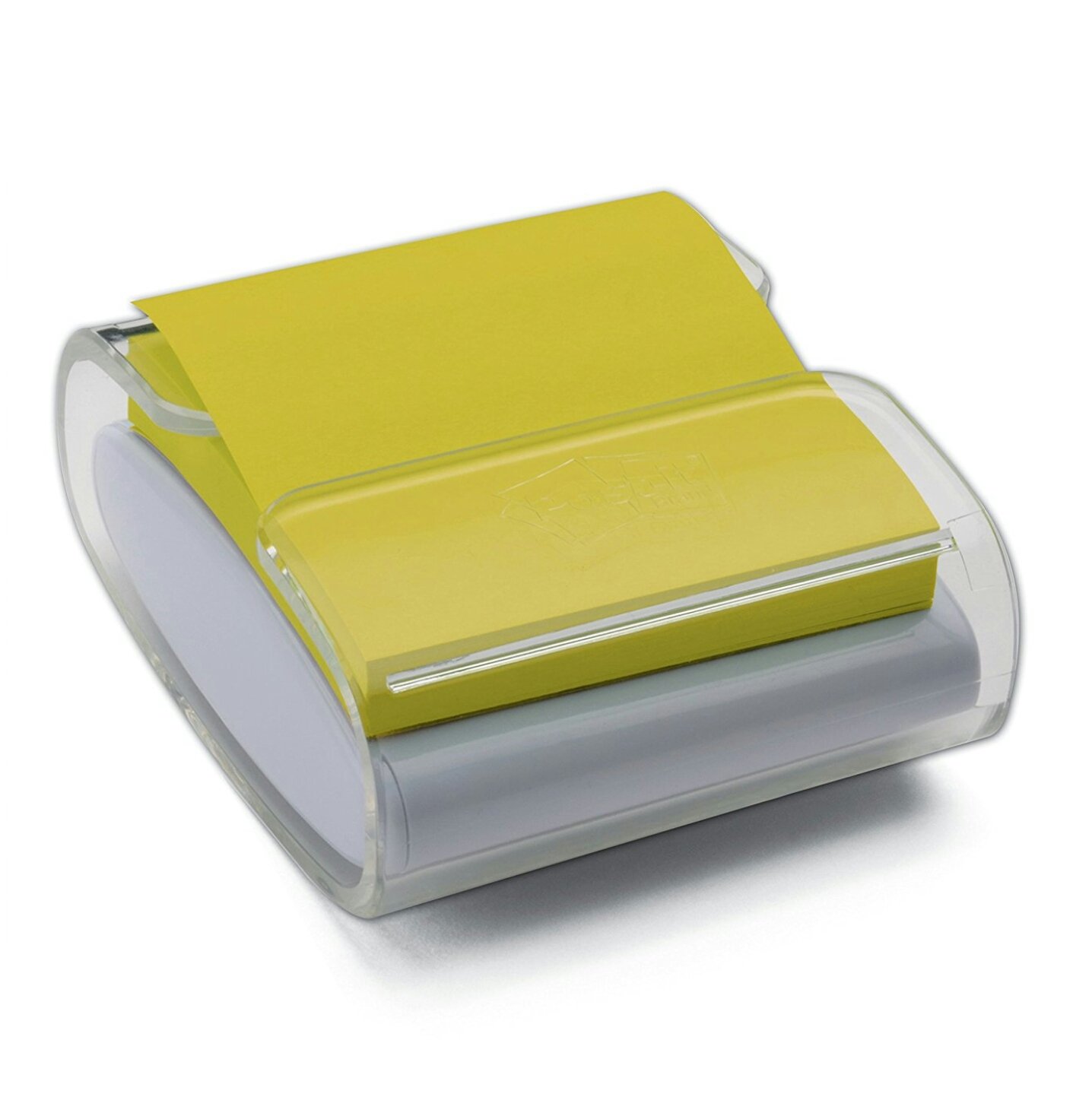 Snapklik.com : Post-it Pop-up Notes Dispenser, 3x3 In, White Base Clear Top