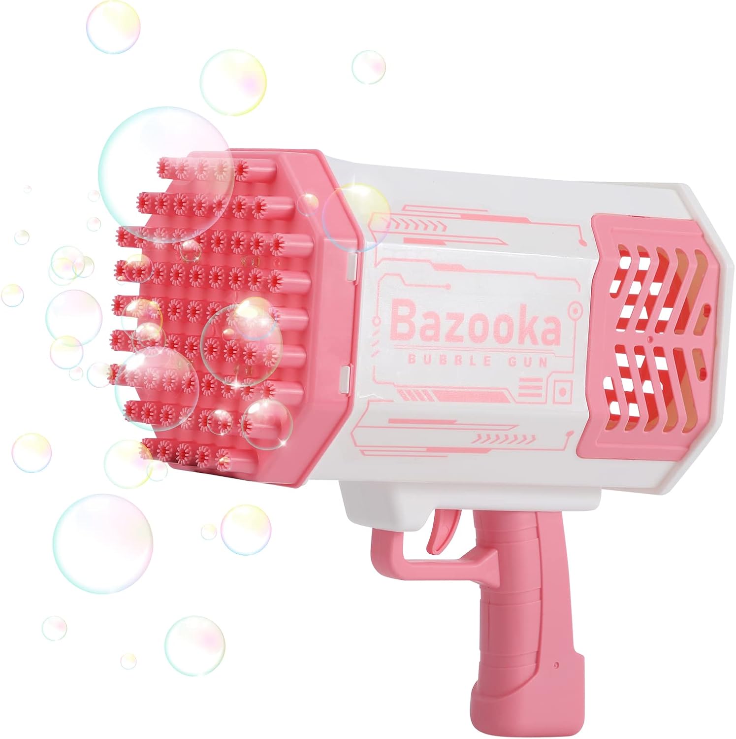 XJSGS-Bazooka Bubble Machine，69-Hole Bubble Machine Rocket Bubble ...