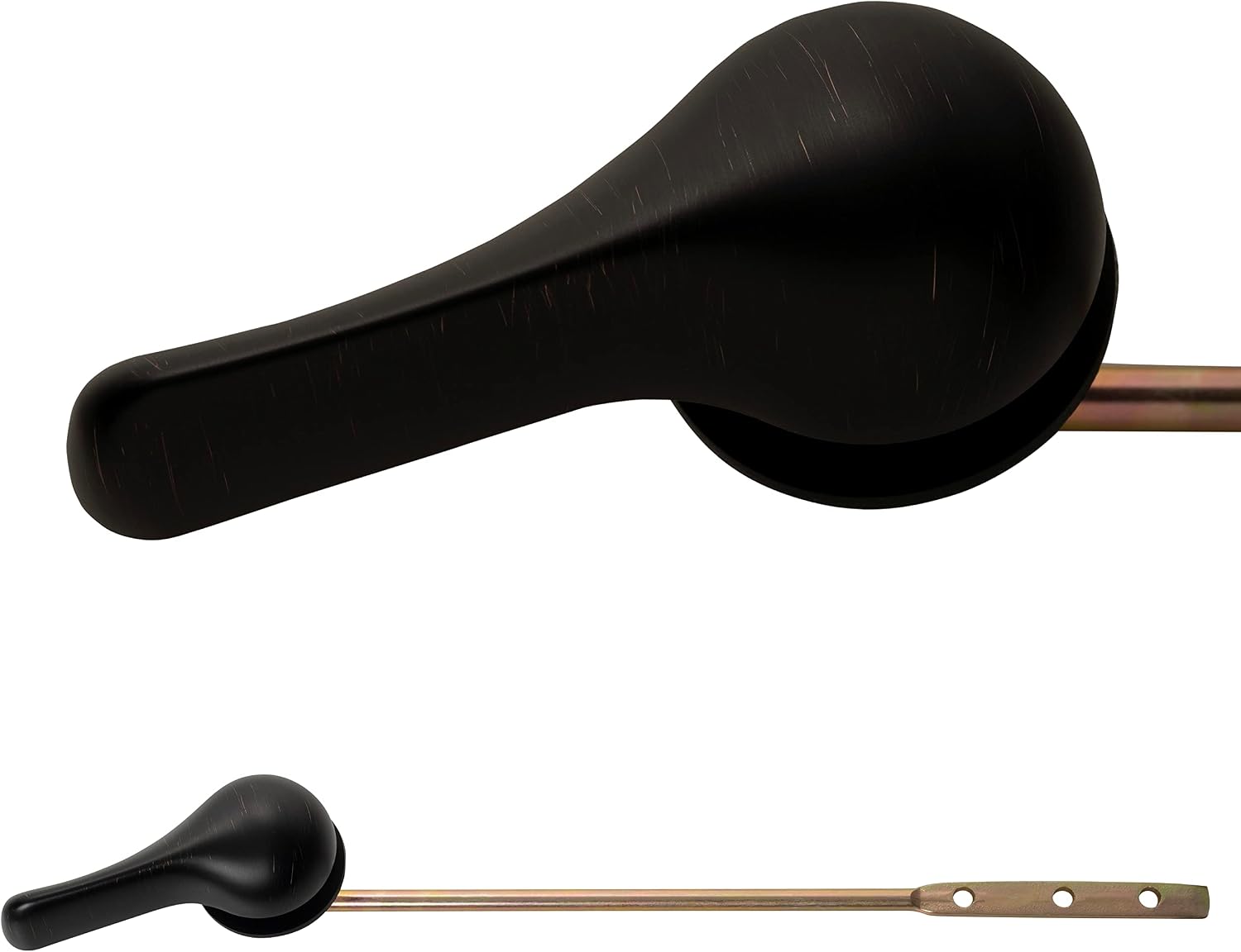 Qualihome Universal Toilet Handle Replacement Kit - Black Toilet Tank ...