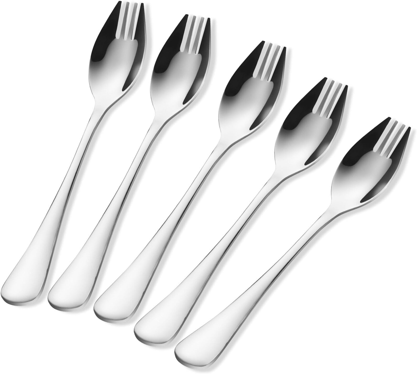 4 Pcs Long Handle and Heavy Duty Stainless Steel Forks Reuseable ...