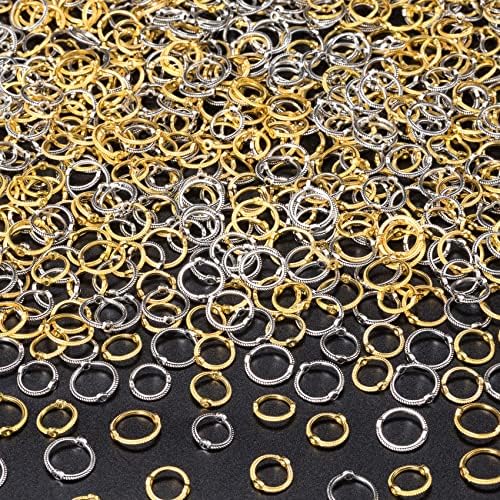 Amazon.com: ANCIRS 400pcs Double Hole Bead Round Frames Links ...