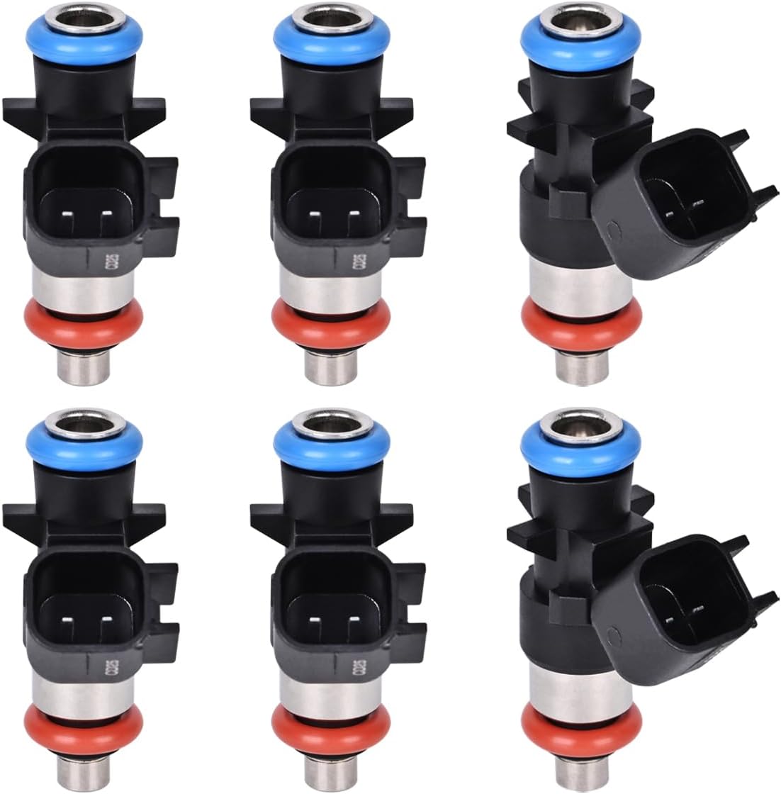 Amazon.com: Set of 6 Fuel Injectors 0280158233 4 Holes Fit for 2011 ...