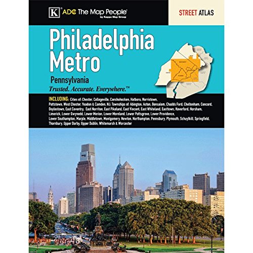 Philadelphia, PA Metro Street Atlas: Kappa Map Group: 9780762585953 ...