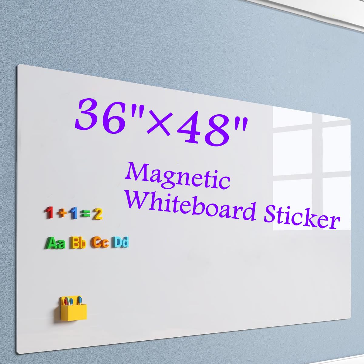 Snapklik.com : 36 X 48 Inches Magnetic Dry Erase Removable Whiteboard ...