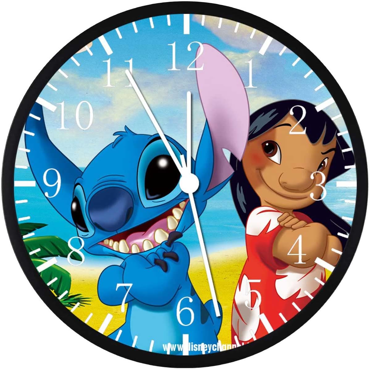 Amazon.com: Cartoon Wall Clock Large 12" Clear Glass Face Silent Non ...