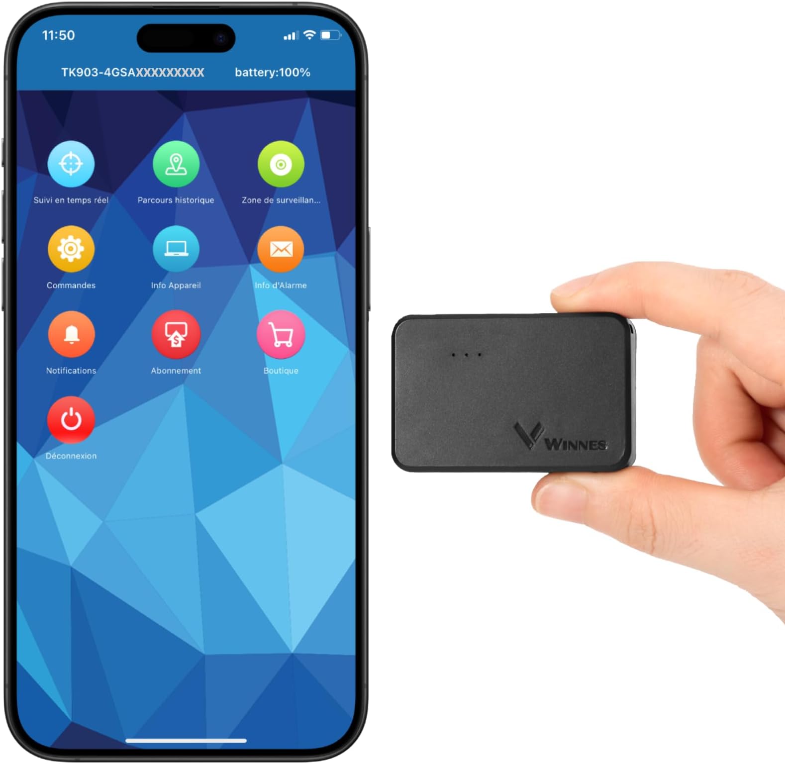 Tracki 2022 Mini traqueur GPS en Temps réel Couverture complète de l'UE ...