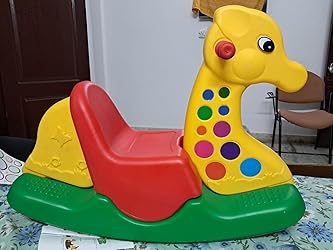 Buy Amazon Brand - Jam & Honey Ride-On Giraffe Rocker Toy | Sturdy ...