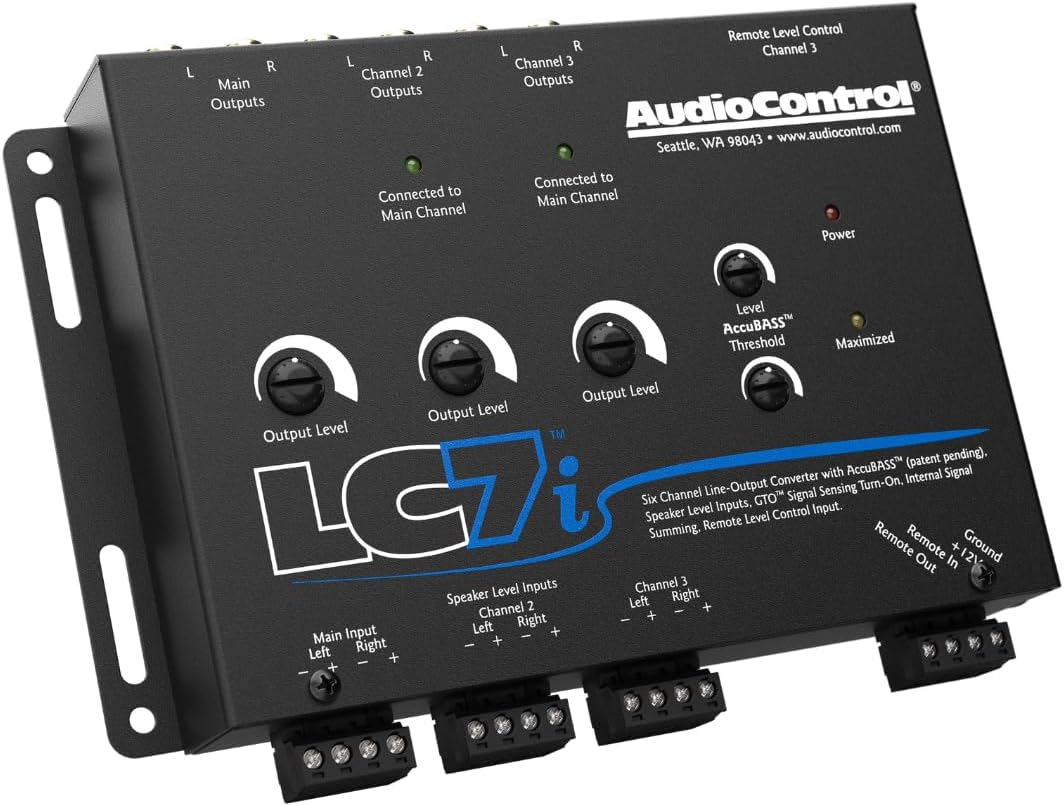 Amazon.com: AudioControl Matrix Plus Black Six Channel Line Driver with ...