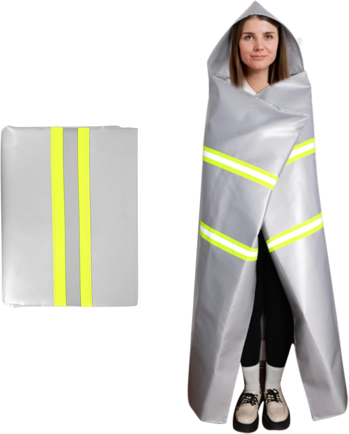 Amazon.com: Ever Ready First Aid 1700040 Grey Fire Retardant Blanket ...