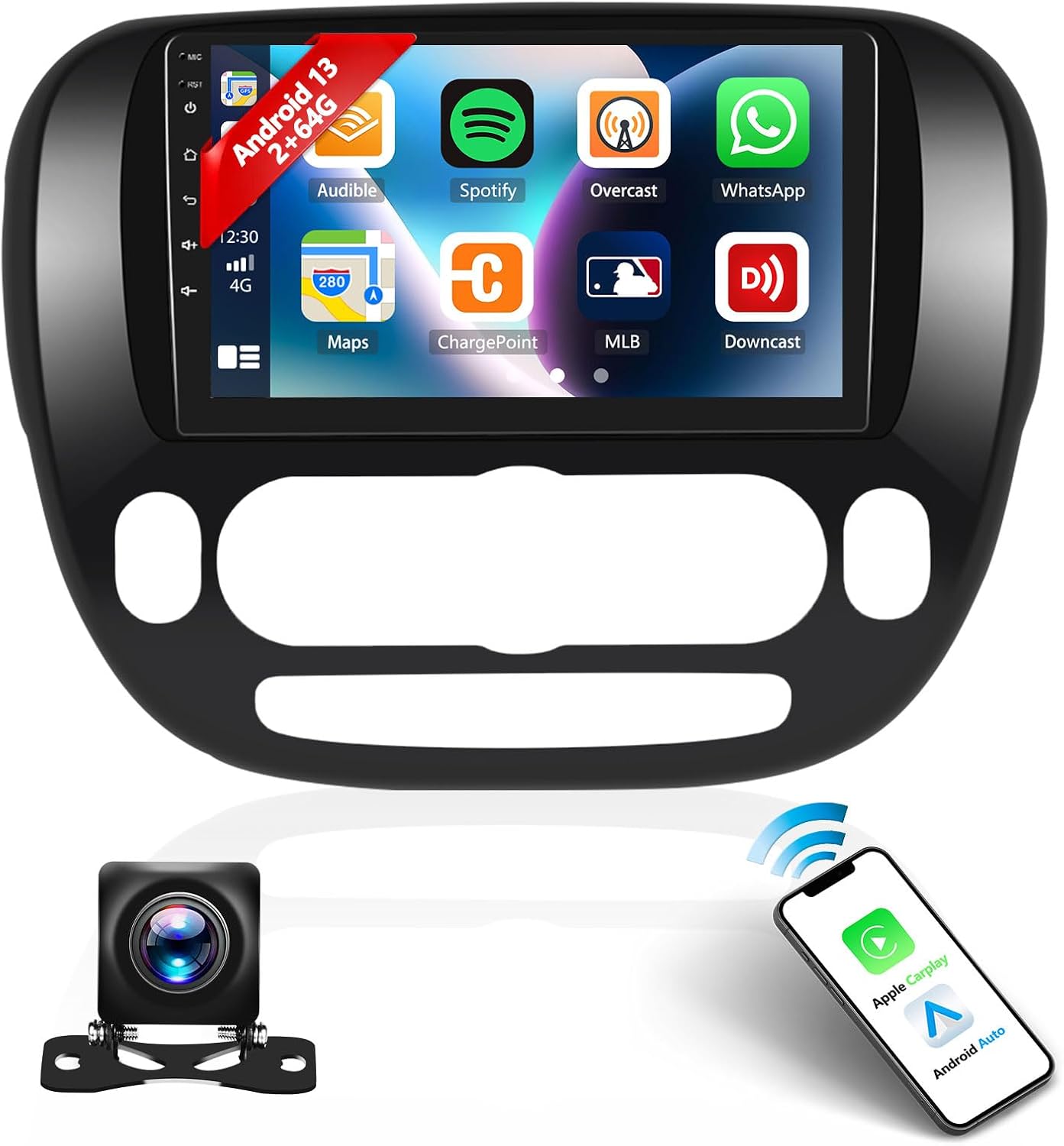 Amazon.com: [2+64G] Android 13 Car Stereo for Kia Soul 2014-2017(Manual ...