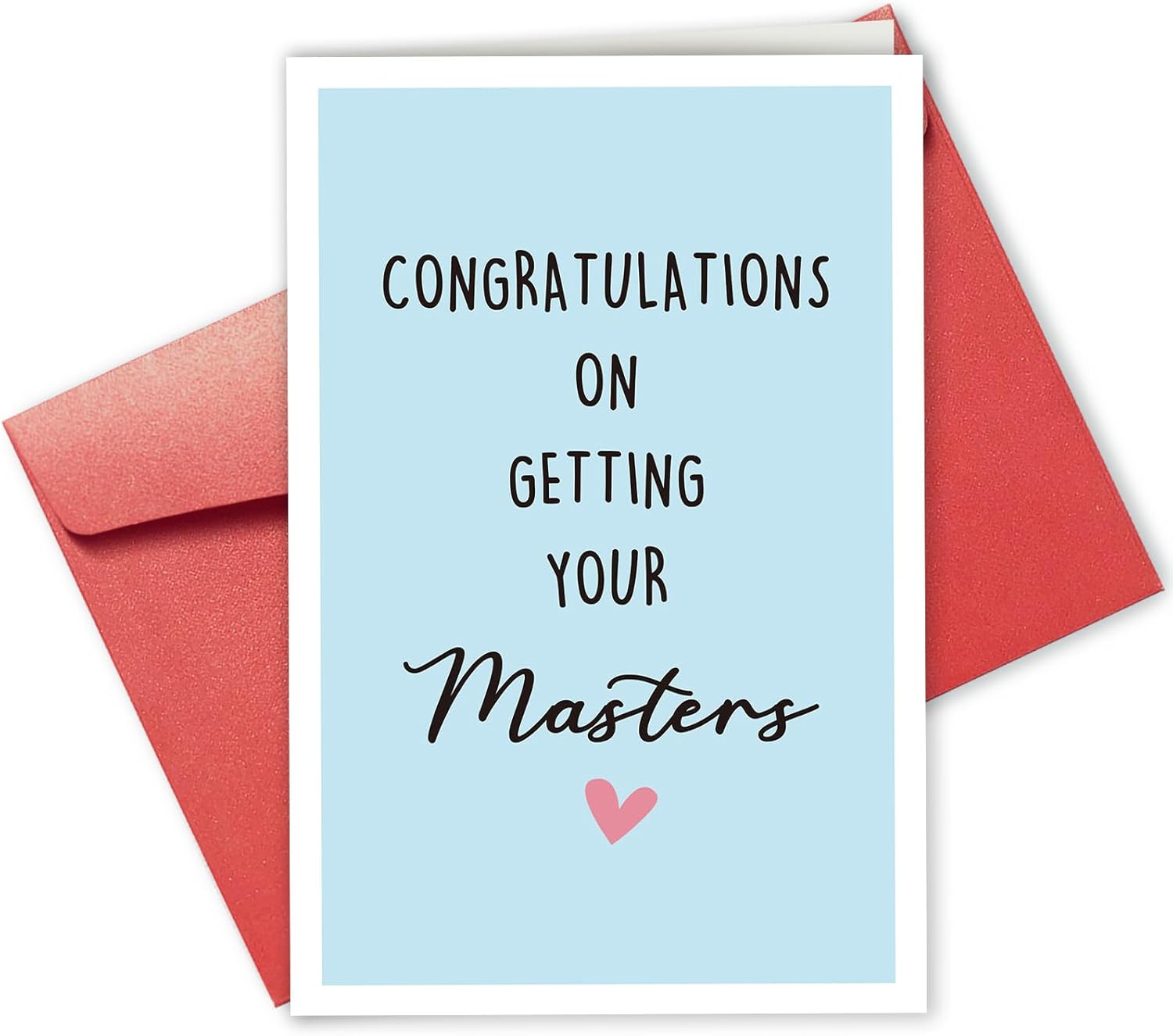 Amazon.com : Cute Congratulations Card for Him Her, Funny New Masters ...