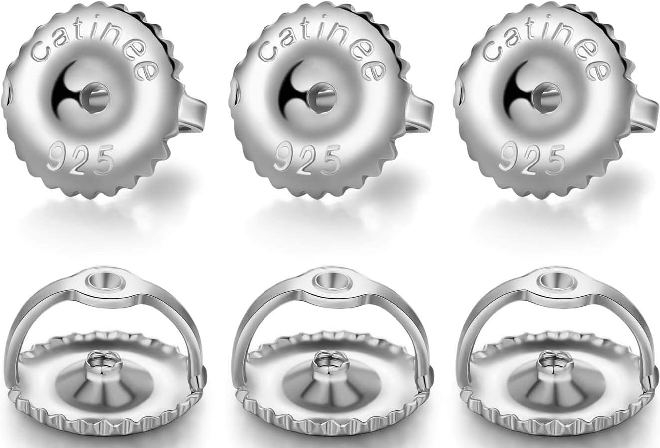 Amazon.com: 3 Pairs Screw on Earring Backs Replacement for Diamond ...