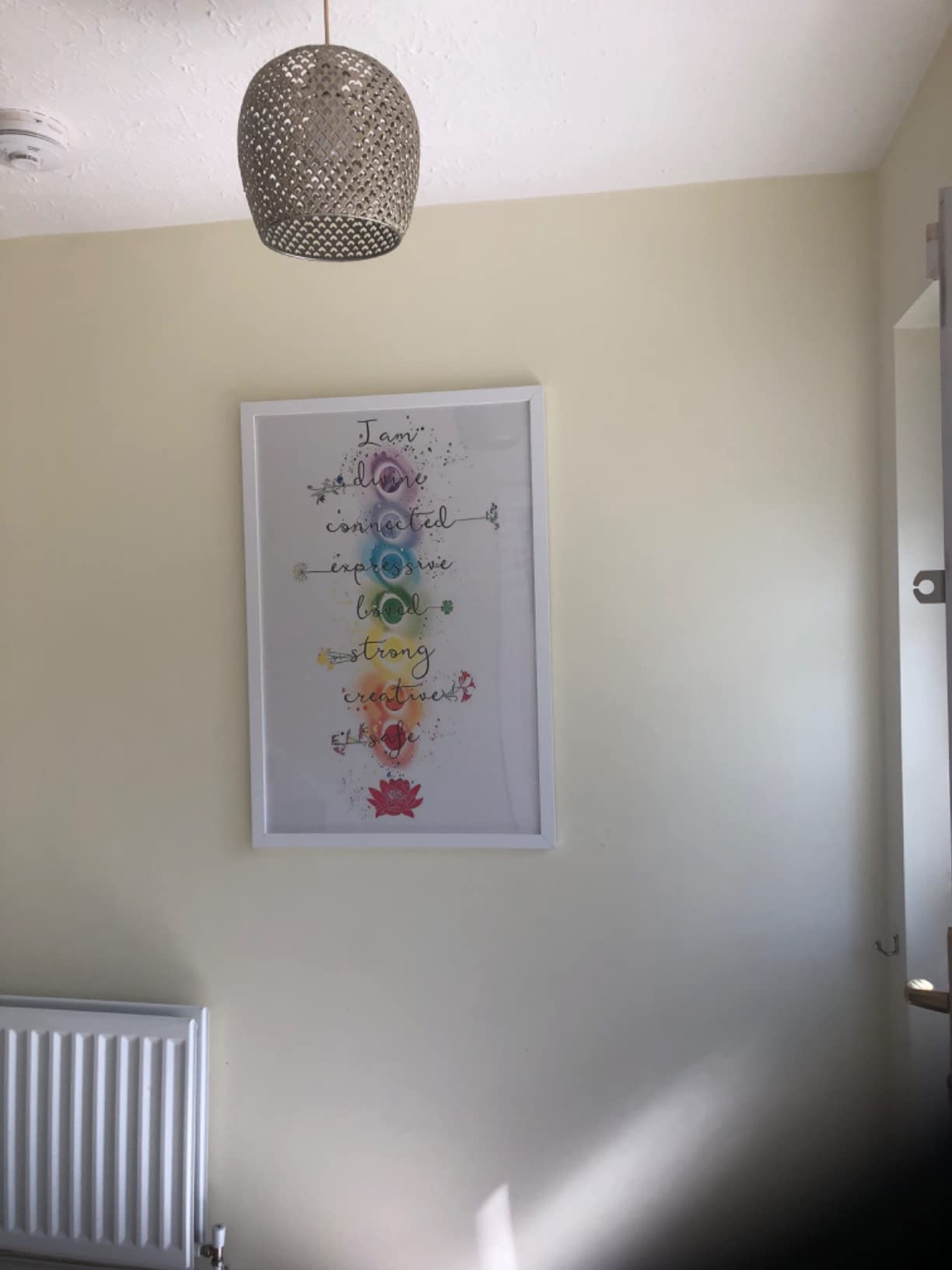 7 Chakra Quotes Sign Canvas Print Posters Yoga Zen Meditation Wall Art ...