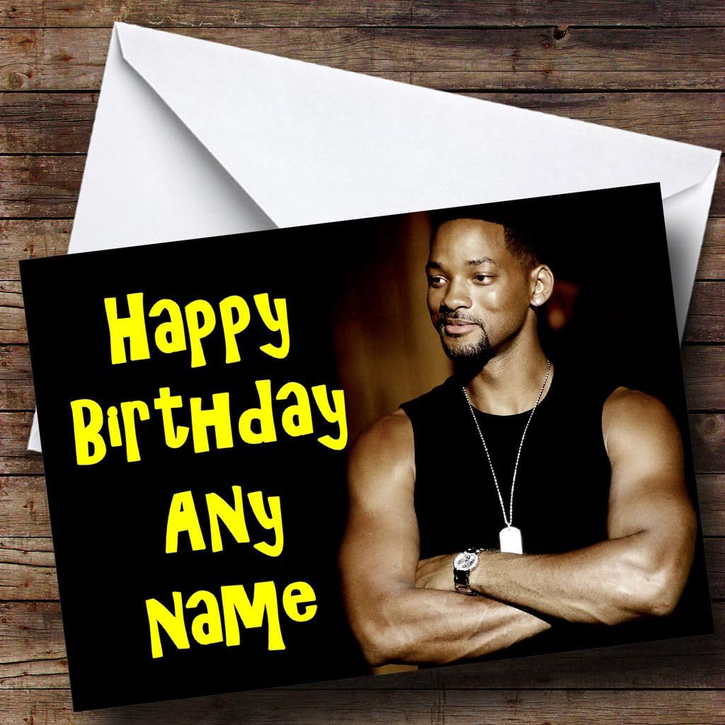 Personalised Will Smith Birthday Card | Personalised Card | Greetings ...