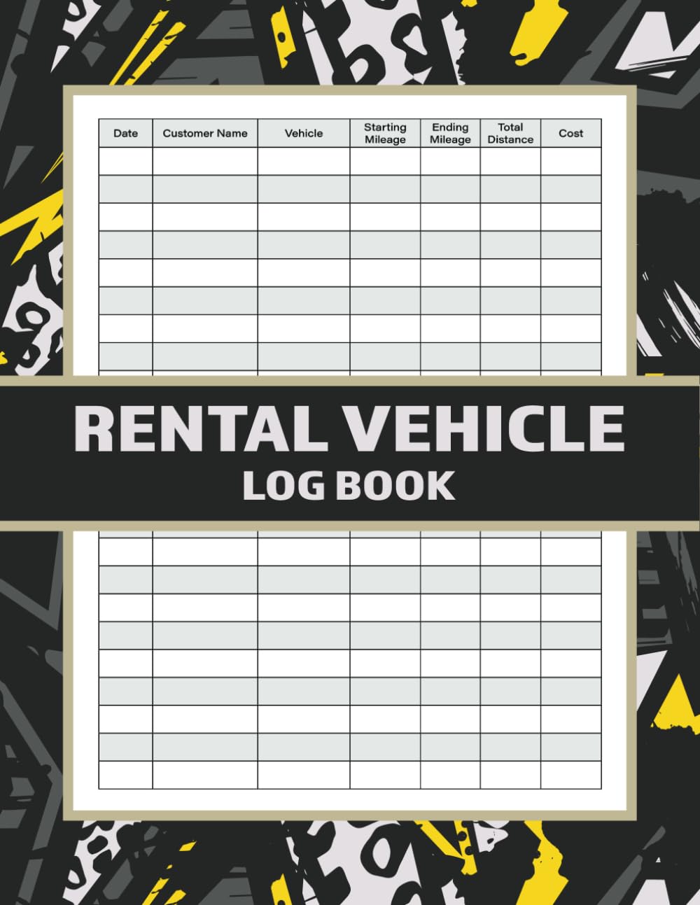 Amazon.com: Rental Vehicle Log Book: Rental Cars Logbook for Lessors to ...