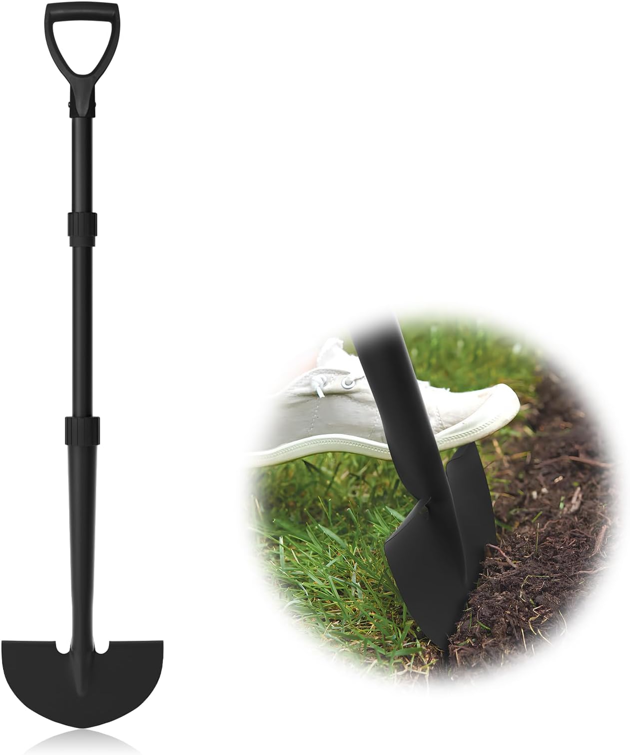 Amazon.com : Half Moon Edger, Sharp Saw-Tooth Manuel Edger Lawn Tool ...