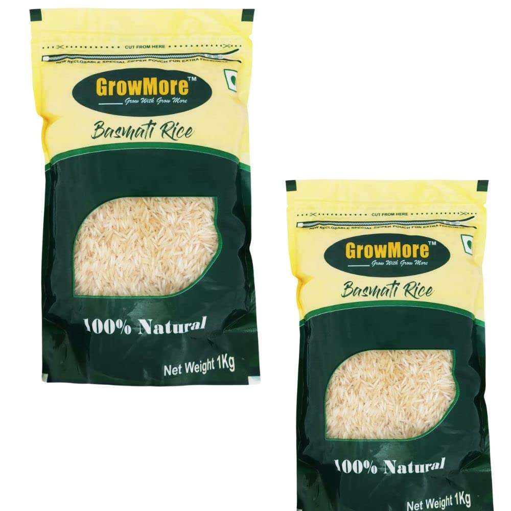 Buy GROW MORE Basmati Super Rice | Extra Long Grain Daily Cooking ...
