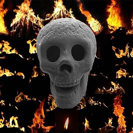 Amazon.com : Myard Fireproof Demon Fire Pit Skull (Hollow, Flame from ...