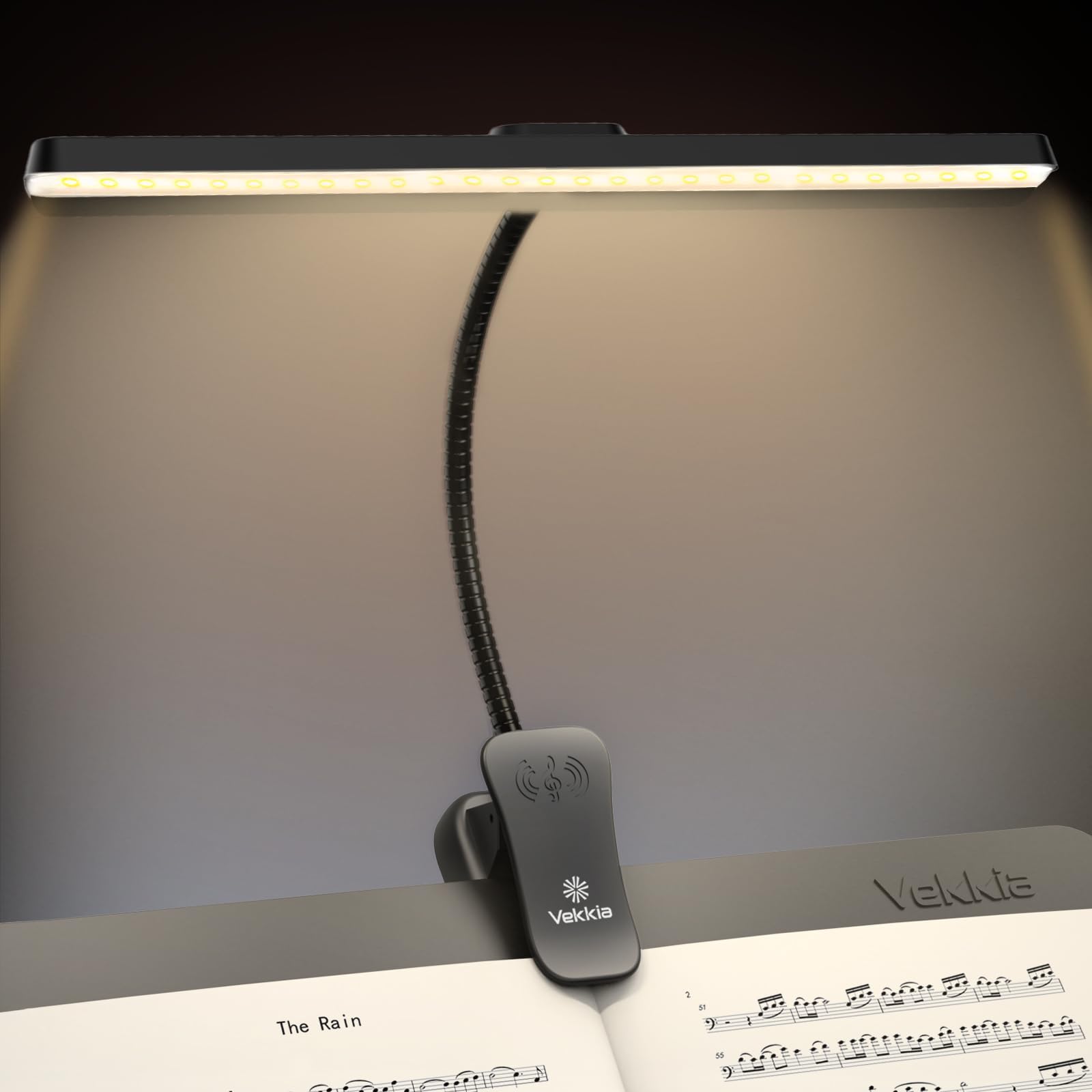 Amazon.com: Vekkia Professional 88 LED Rechargeable Music Stand Light ...