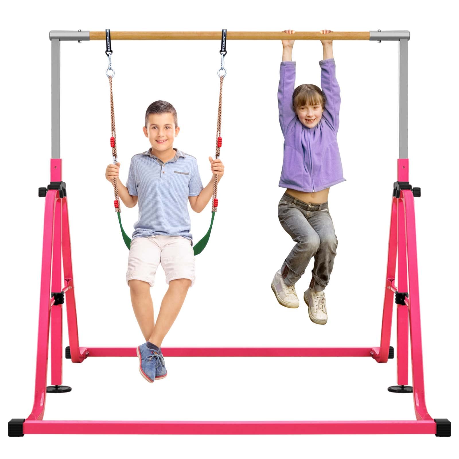 Snapklik.com : RAVS Gymnastics Bar For Kids, 8 Heights Adjustable Easy ...