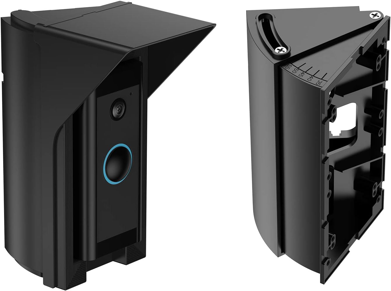 Ayotu Waterproof Adjustable 30 to 60 Degree Angle Mount for Video Doorbell Wired, Doorbell ...