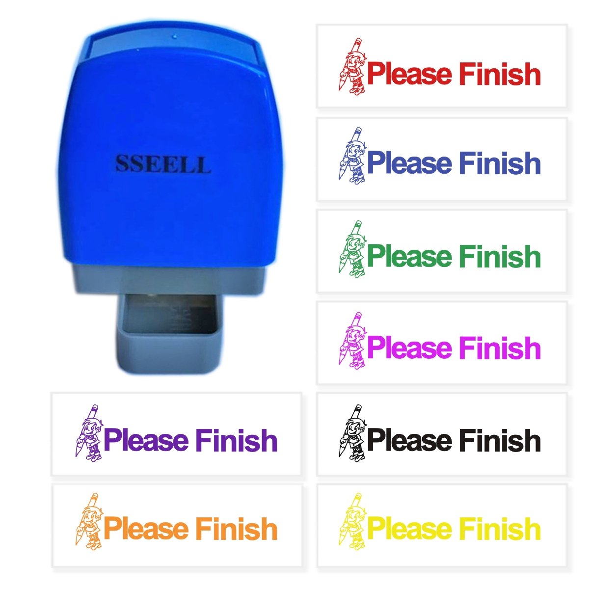 SSEELL Please Finish Reward Stamp Self Inking for School Student ...