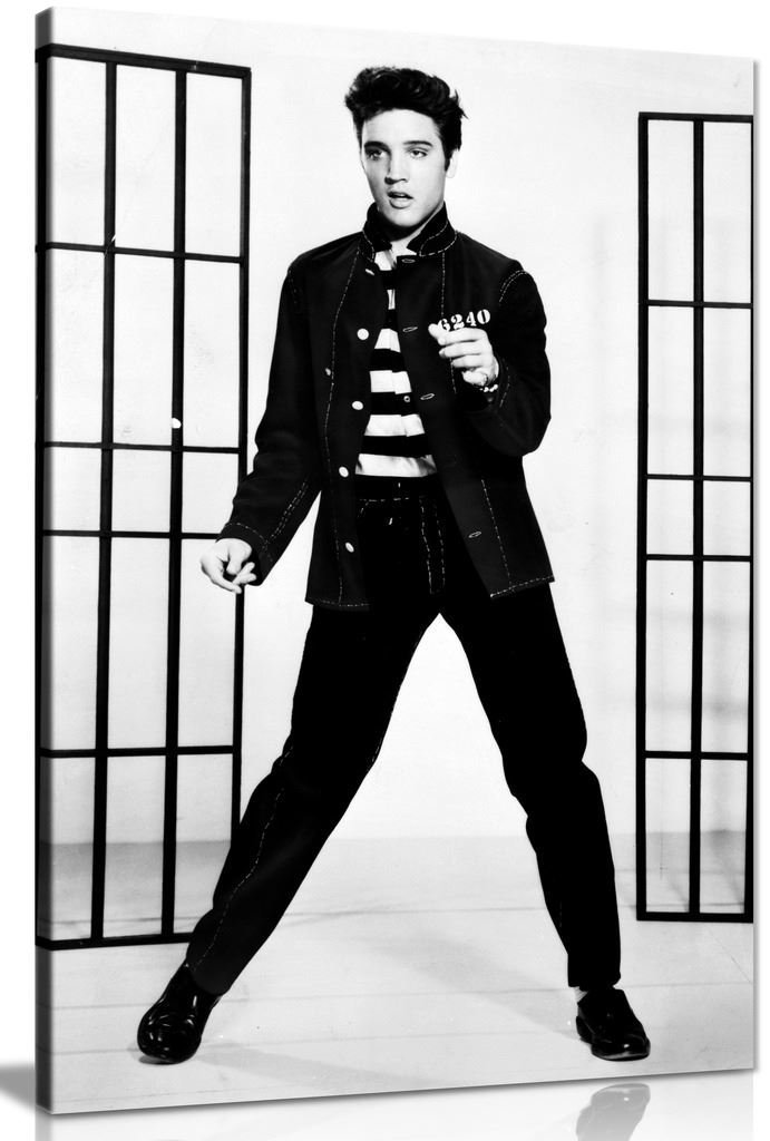 Elvis Pop Art Black And White