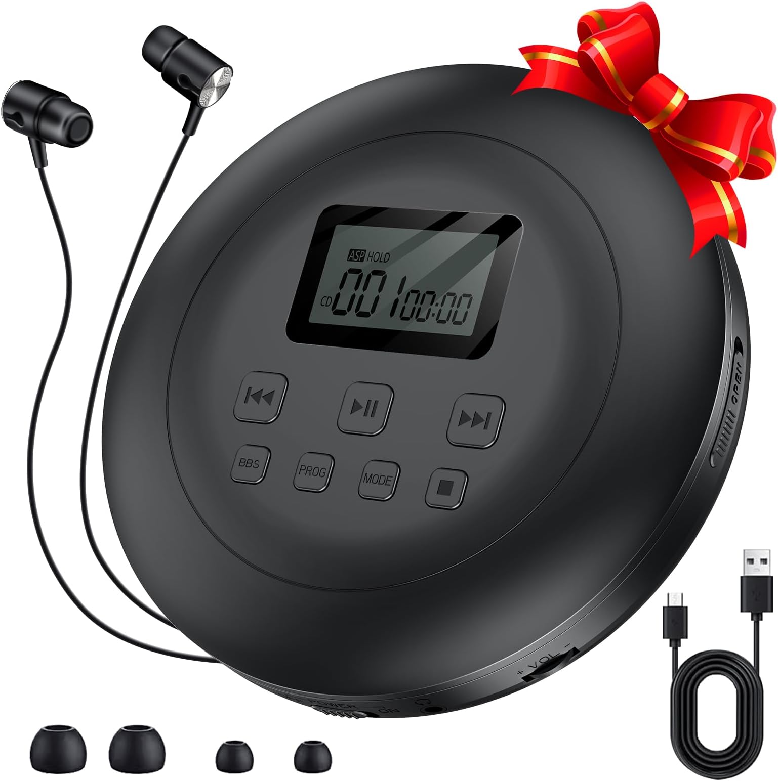 Bush Jog Proof Portable CD Player - Silver: Amazon.co.uk: Electronics ...