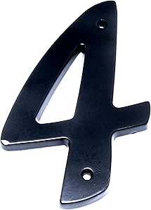 Amazon.com: Gatehouse 5-in Black House Number 4 : Tools & Home Improvement