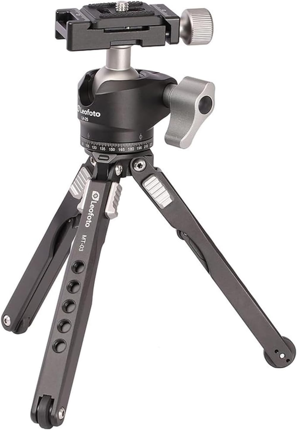 Amazon.com : Leofoto MT-03 Tabletop Tripod, Aluminum Mini Tripod, 2 Leg ...